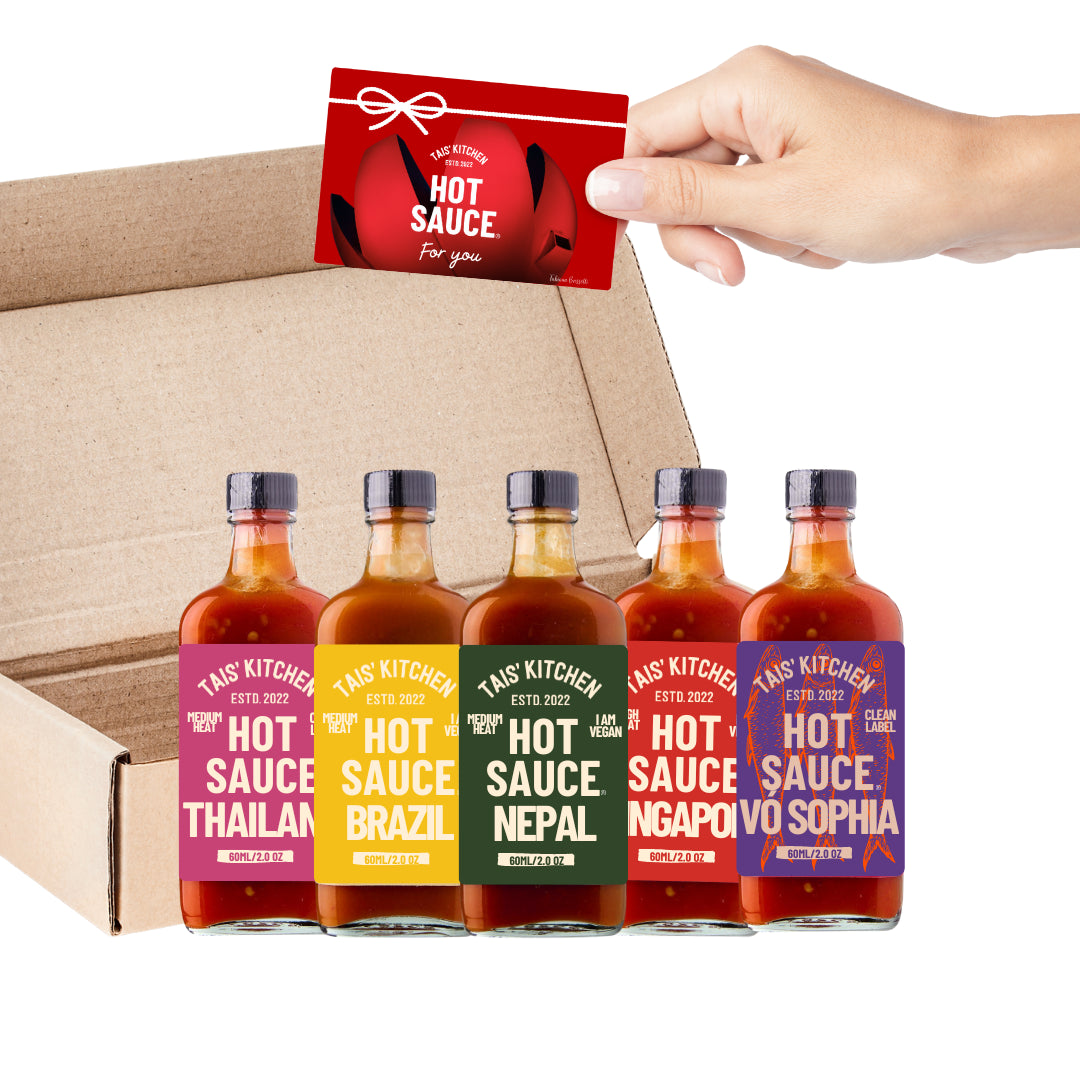Tais Kitchen Hot Sauce Gift Set ( 5x 60ml ) – Crane Living