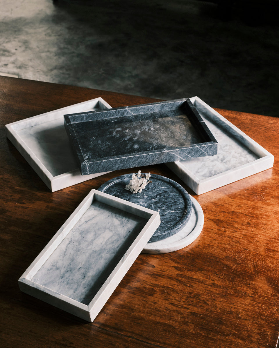 Mayfair Marble Trays Small Rectangular – Crane Living
