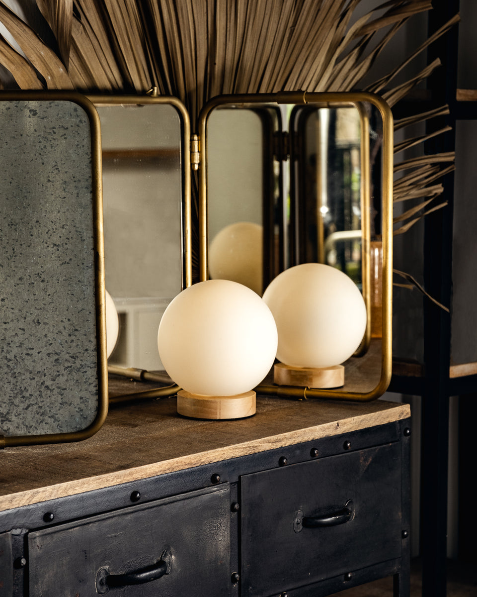 3-Leaf Vintage Folding Mirror – Crane Living